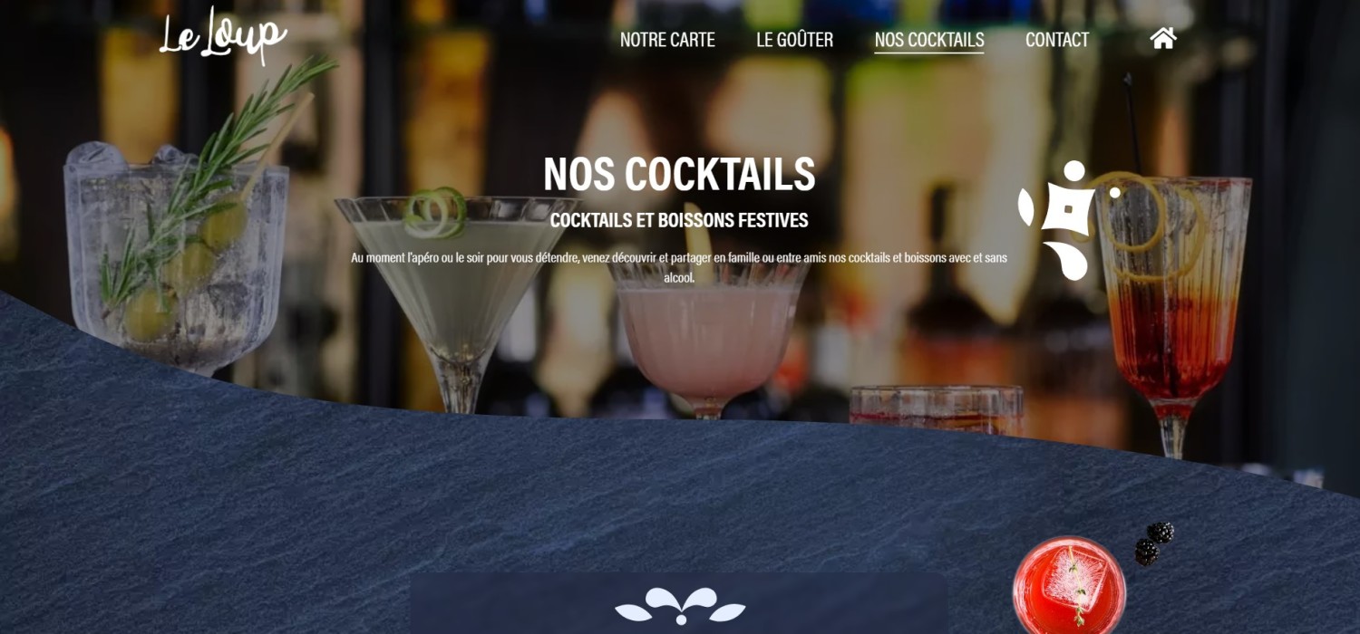 Cocktails du bar - restaurant Le Loup à Ambérieu-en-Bugey Le loup - Le loup